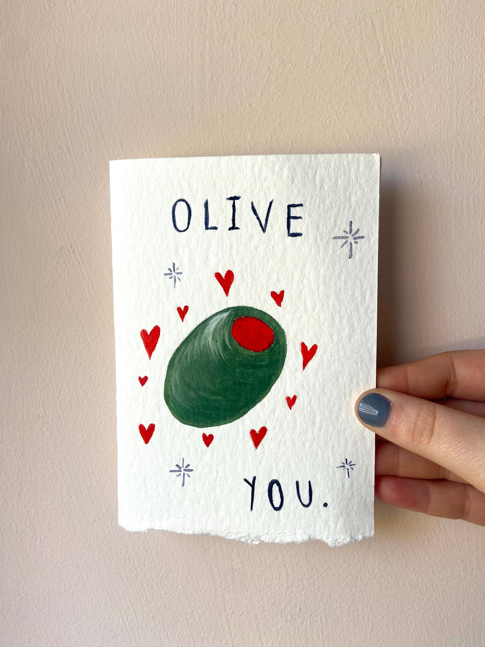 Olive You Card - Etsy