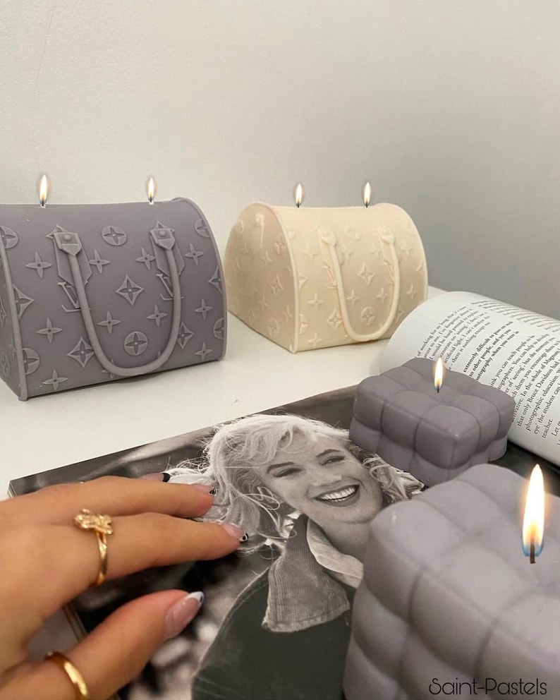 Luxury Handbag Candle|aesthetic Bag Candle|handmade Decor Candle|gift ...