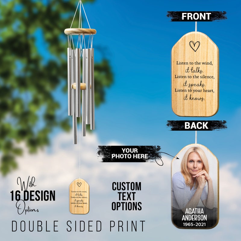 Memorial Wind Chimes Personalized - Etsy