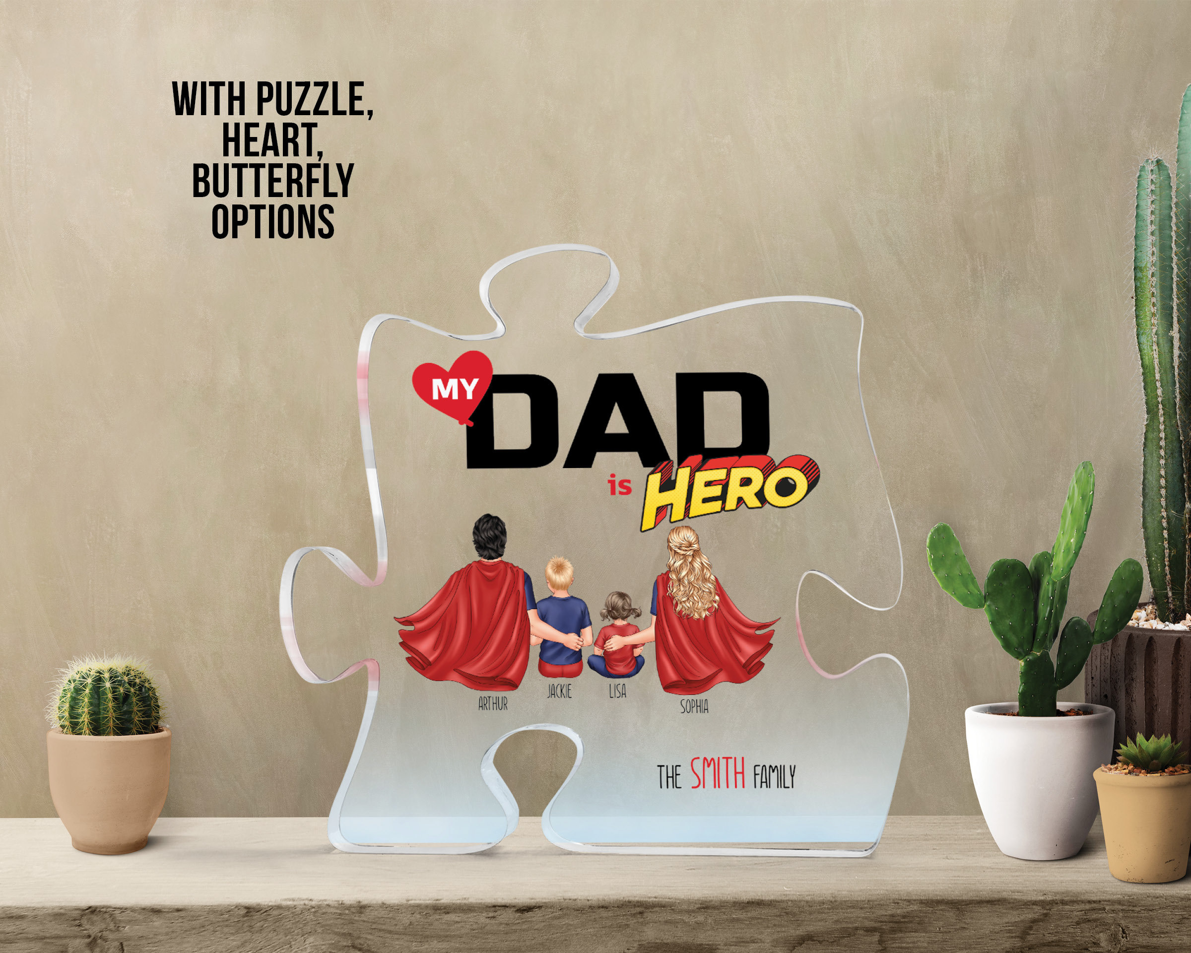 Gifts For Dad Custom To My Dad - Square Acrylic Plaque Best Gift