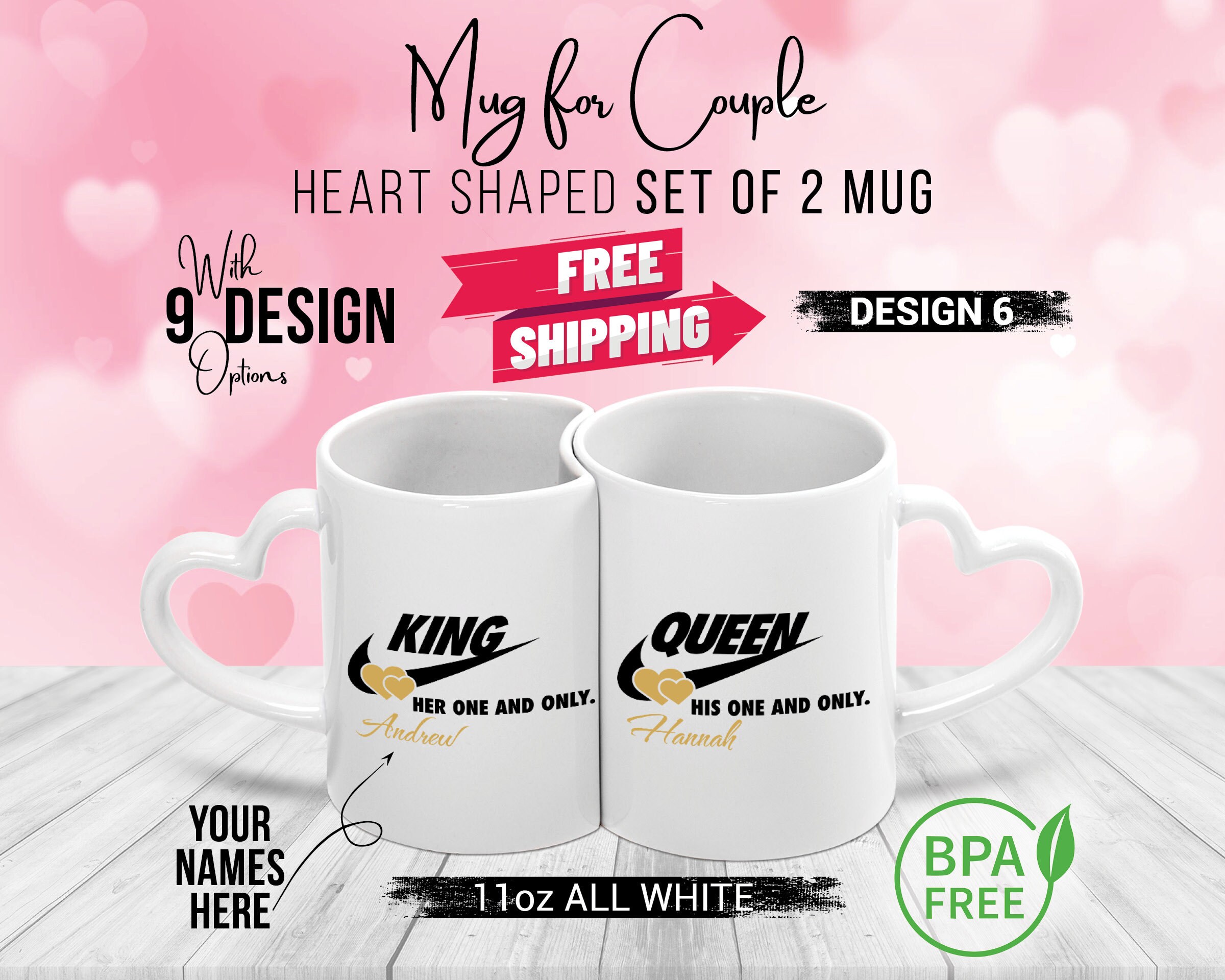 Personalized Couple Mug With Name Engagement Mugs Custom - Etsy