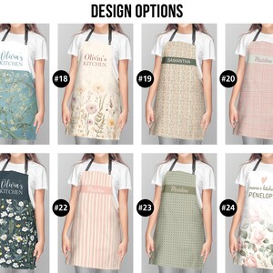 Personalized Boho Apron, Custom Mom, Dad, Grandma Aprons, Cooking ...