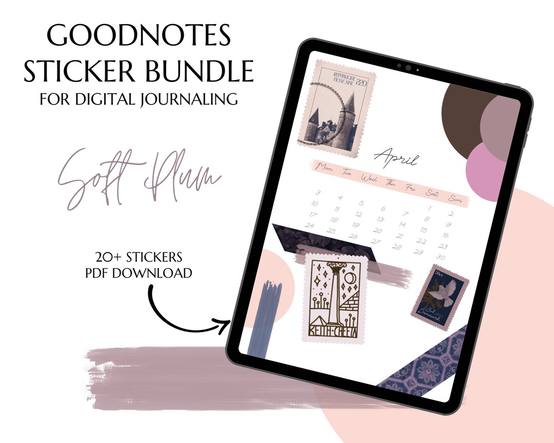 Goodnotes Sticker Bundle | Aesthetic Stickers for Digital Journaling - Etsy