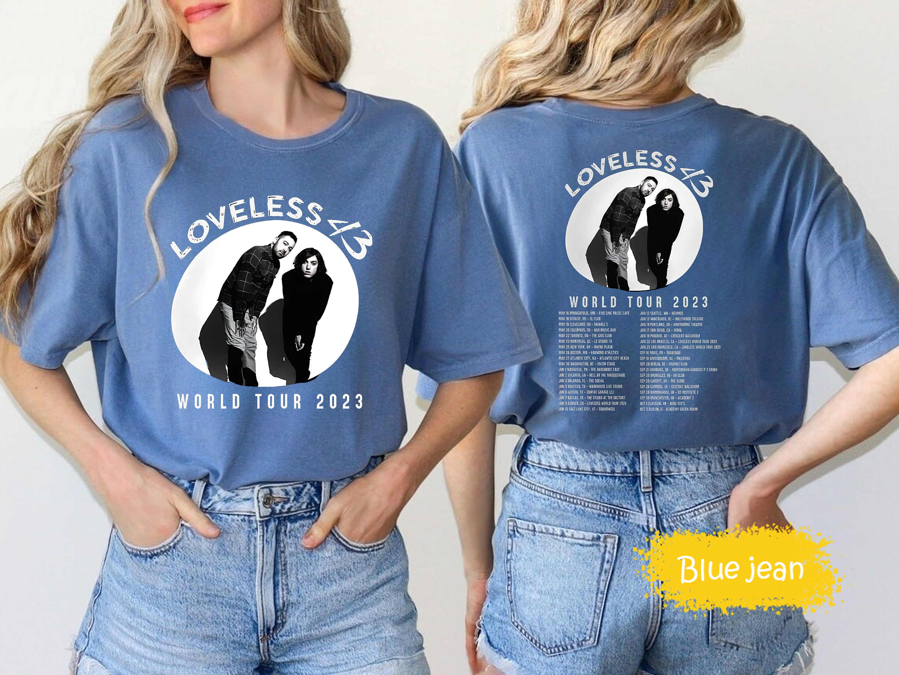 Loveless Band 2023 Concert Tour Shirt, Loveless 2023 World Tour sold by ...