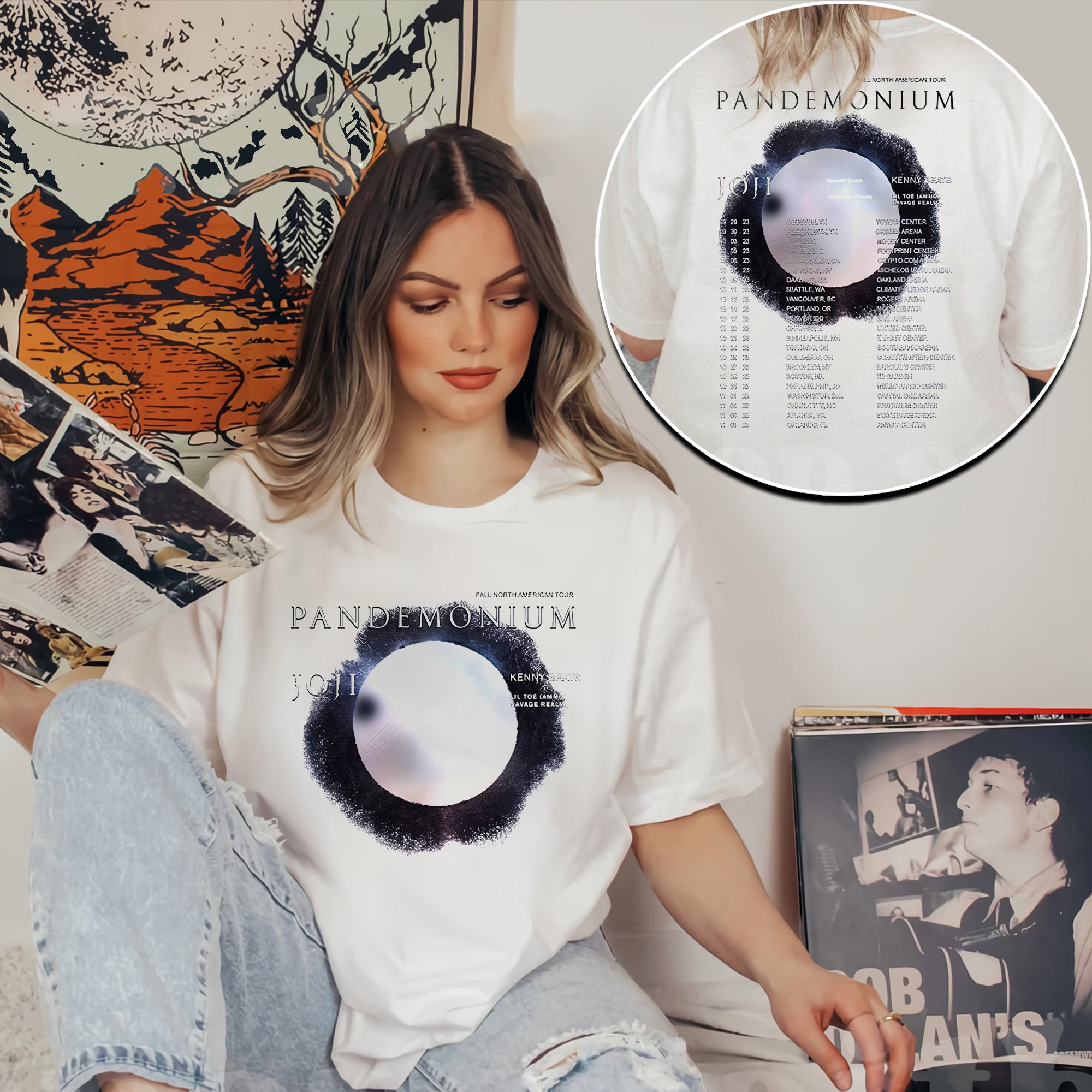 Color Joji Pandemonium Tour 2023 Shirt, Joji 2023 Concert Shirt sold by ...