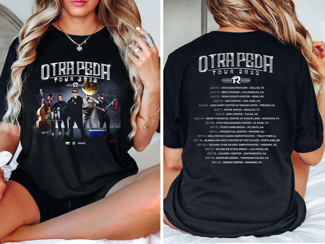 Fuerza Regida Otra Peda Tour 2023 Shirt sold by Ramy Ayman | SKU 482855 ...