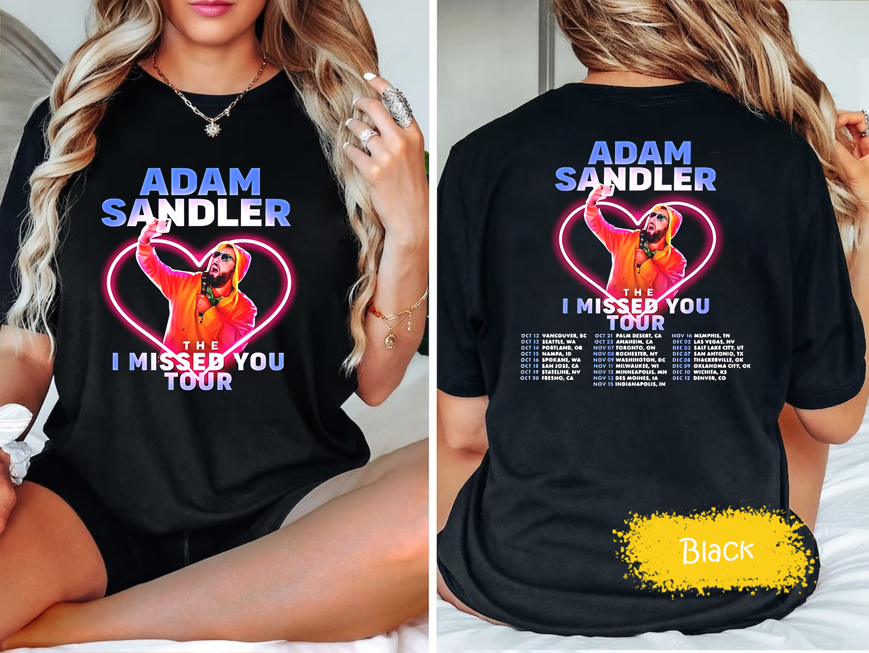 Color Adam Sandler The I Missed You Tour 2023 Shirt sold by Seungyoun ...