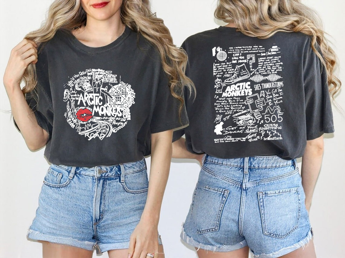 Color Arctic Monkeys 2023 North America Tour Dates T Shirt sold by ...