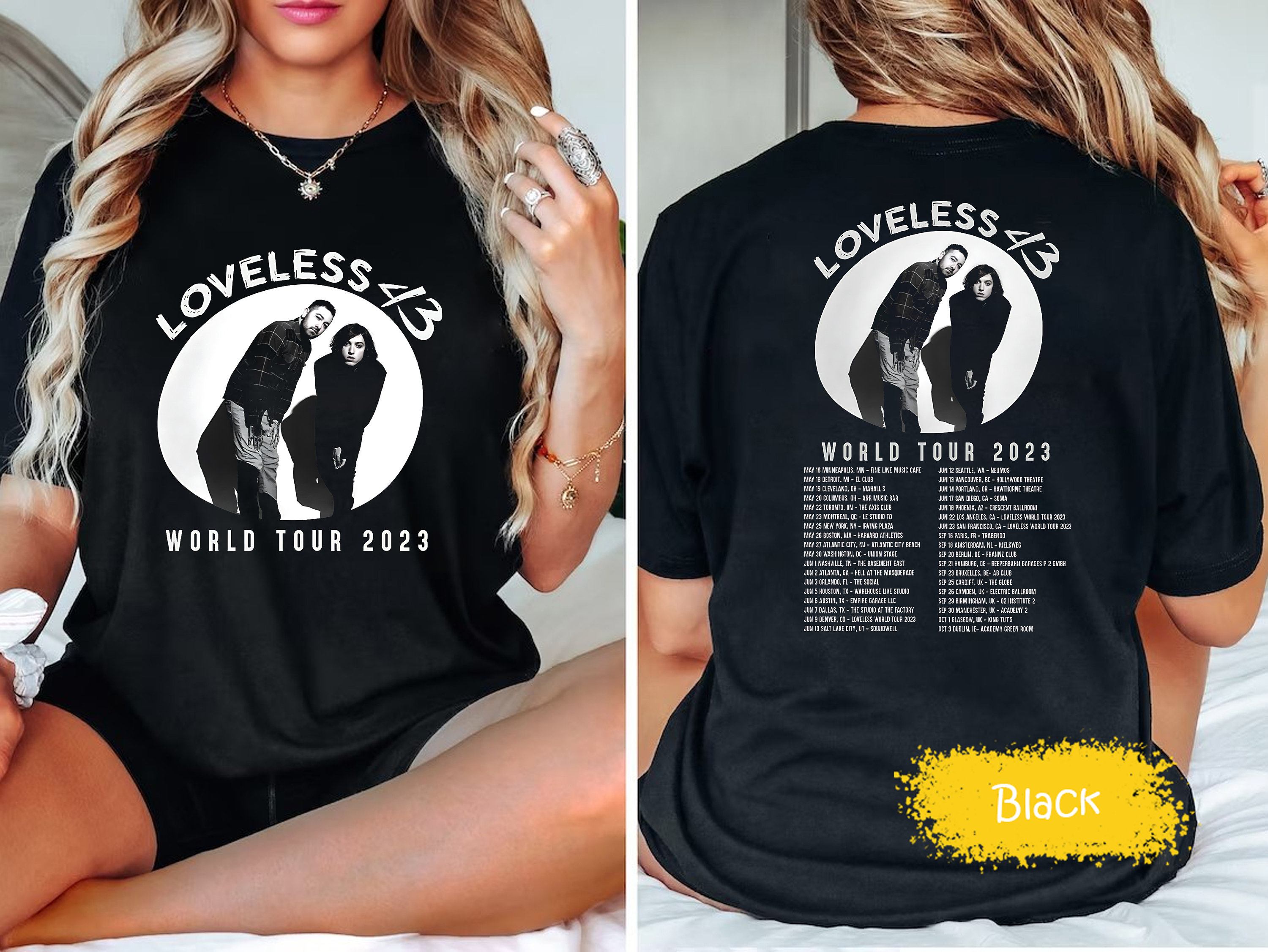 Loveless Band 2023 Concert Tour Shirt, Loveless 2023 World Tour sold by ...