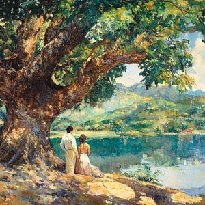Filipino Folklore Art – Lovers Under the Balete Tree | Philippine ...