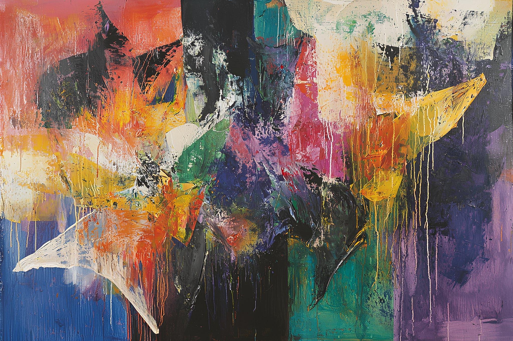 Abstract Filipino Wall Art Inspired by Jose T. Joya – Daybreak Feast ...