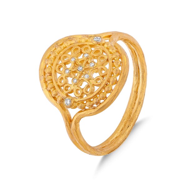 24k Gold Ring - Etsy