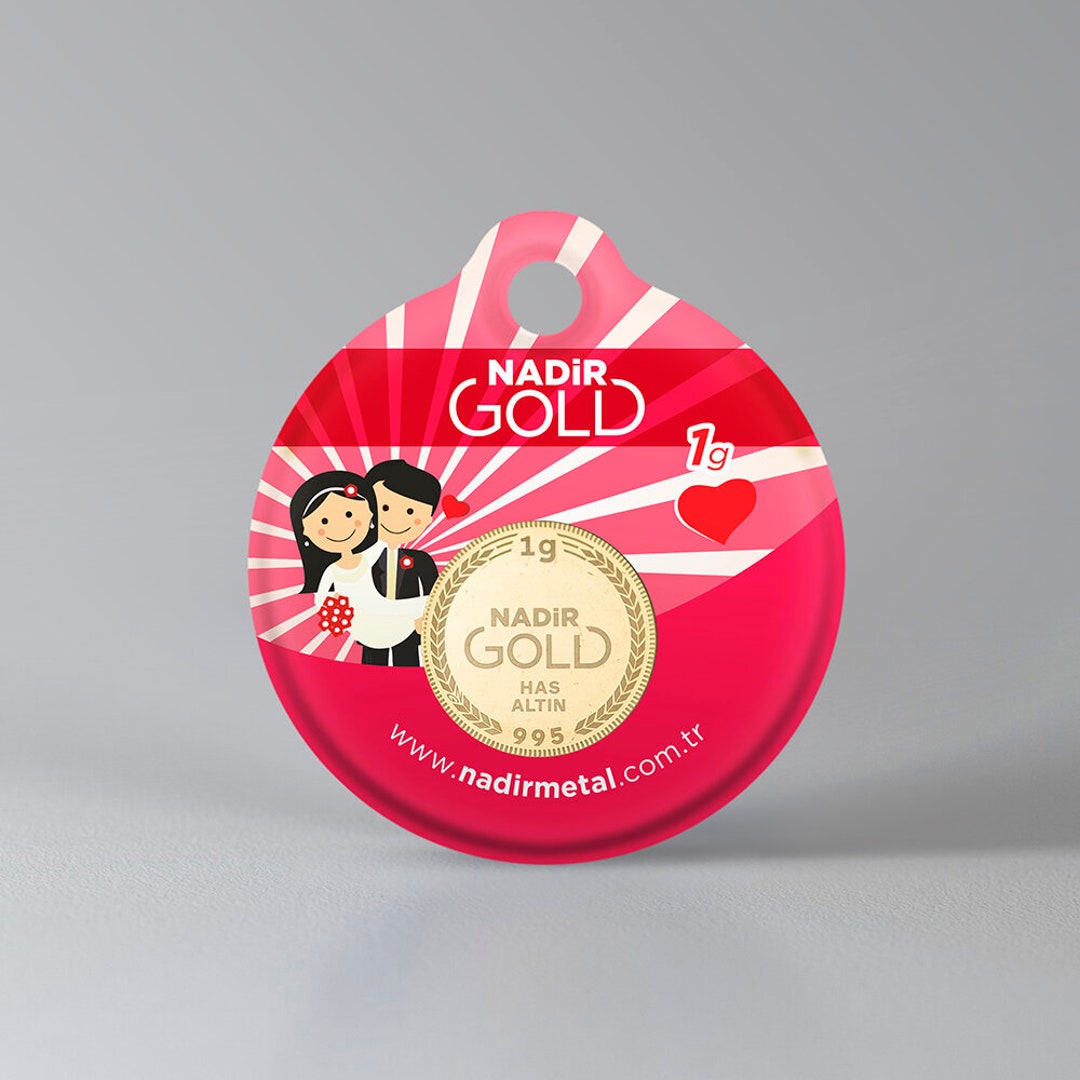 1 GR 24K Pure Gold Ingot Stamped Gold Coin Limited Edition - Etsy