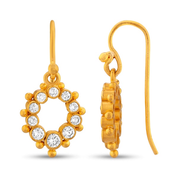 24k Gold Earrings - Etsy