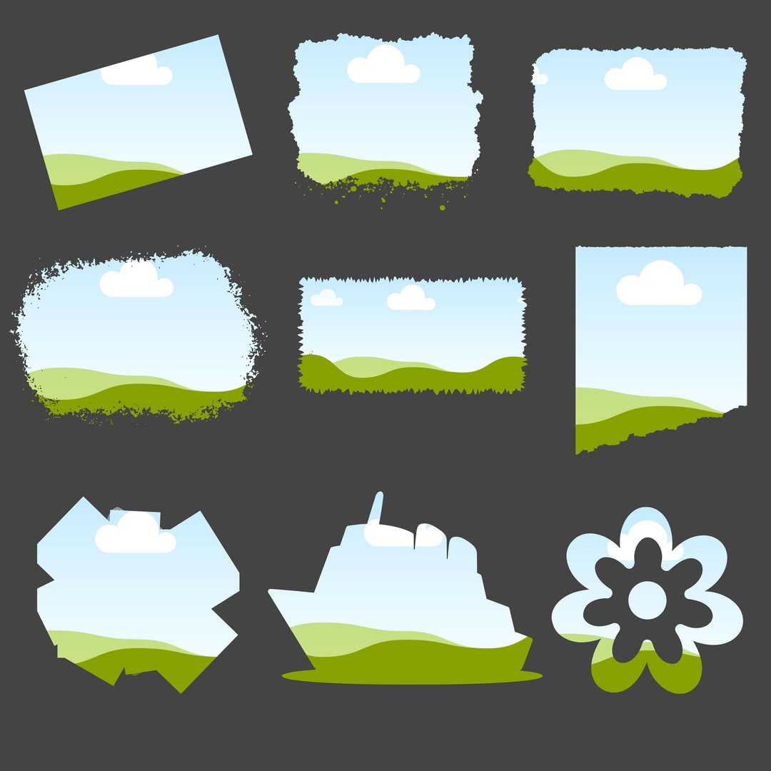 Canva Multi Design Frames for Images & Videos. 75 Editable Frames. - Etsy