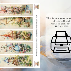 20 Watercolor Fairy Tale Printable Bookmarks | Digital Download JPG ...