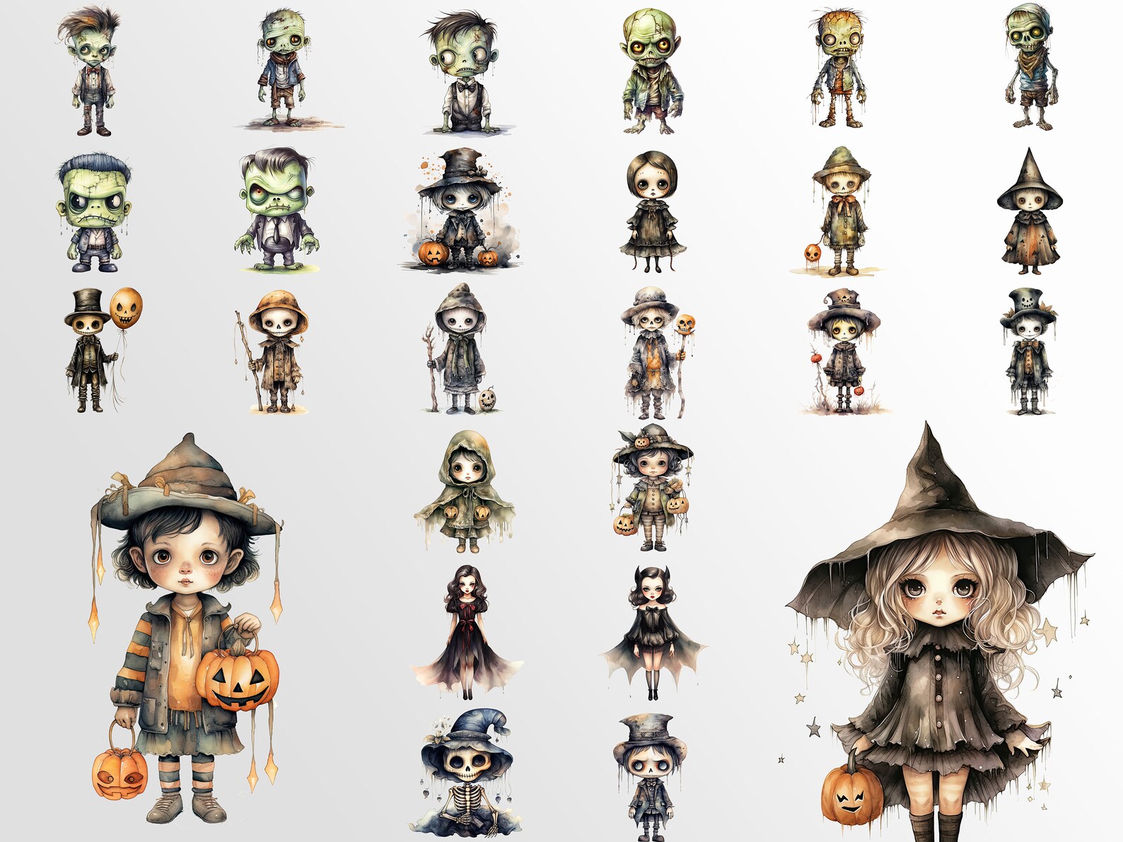 Cute Halloween Clipart Mega Bundle: Halloween Art for Crafts and Decor ...