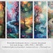 Surreal River Printable Bookmarks| 15 Whimsical Landscape Graphics ...