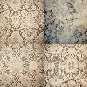 Dirty Old Lace Papers - Commercial Use - Stained Vintage Lace Papers ...