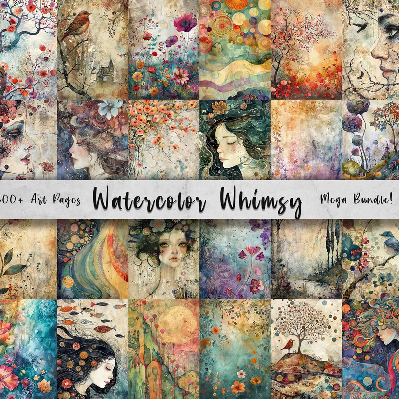 Whimsical Art 5x7 - Etsy UK