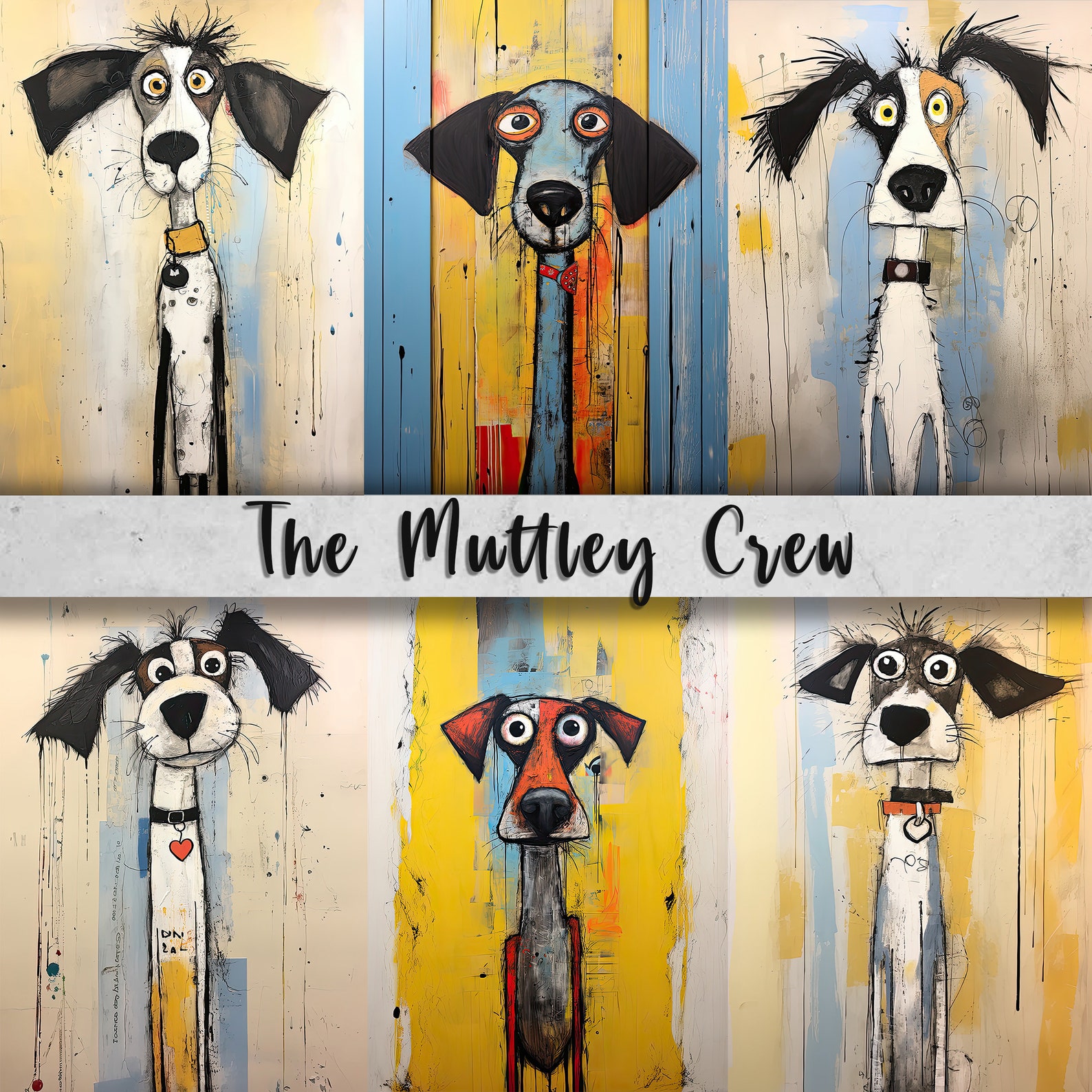 The Muttley Crew Printable Art Pages| Digital Download Paper Set ...