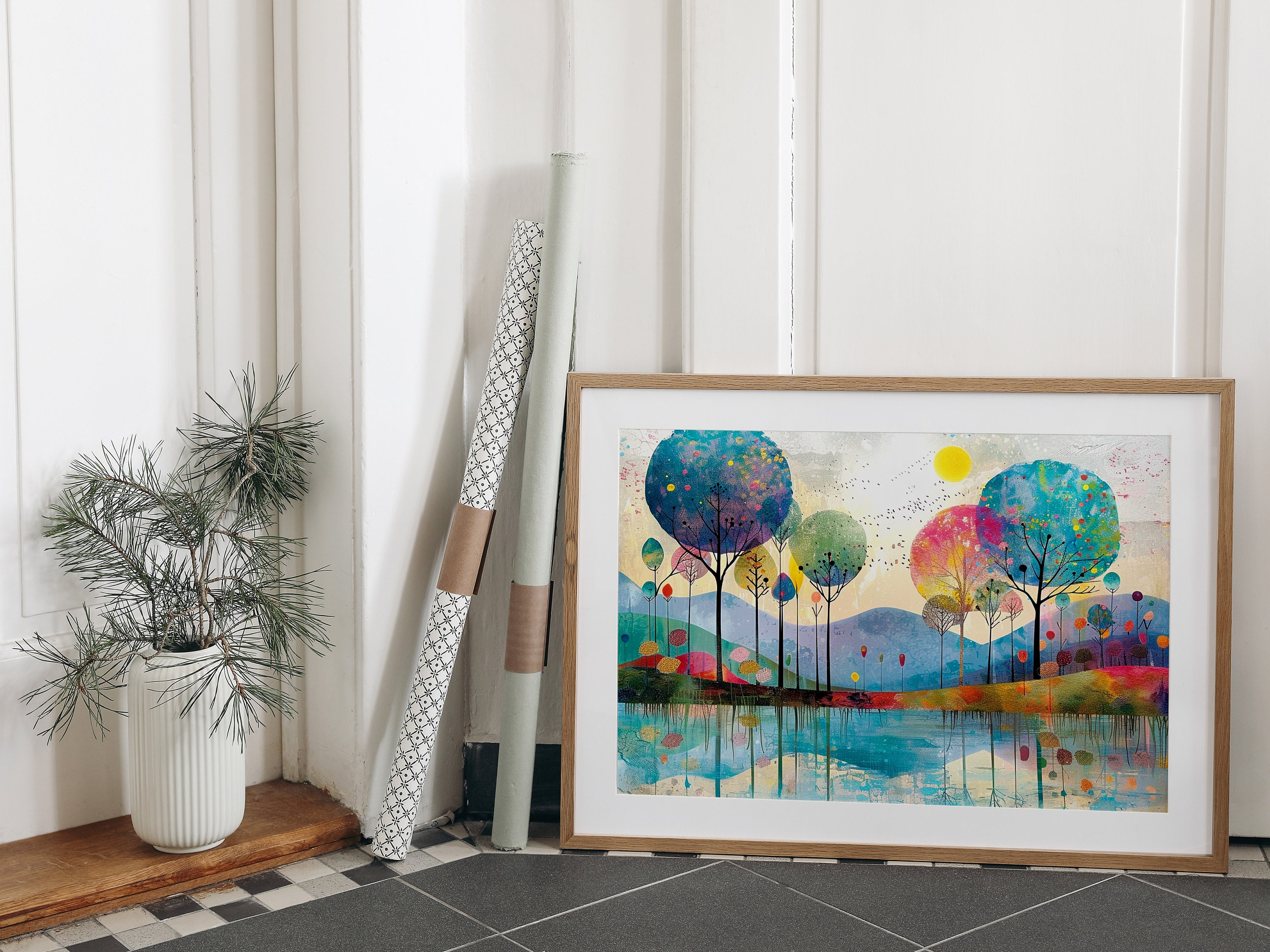 Surreal & Colorful Printable Art Pages: Whimsical Art Pack, Quirky ...