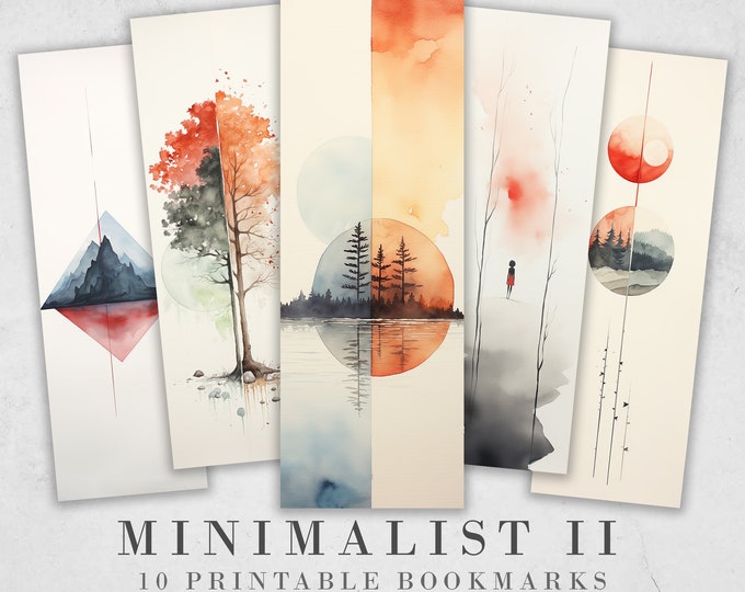 Four Seasons Bookmarks - Set of Four- Bookmark Art- Gift for Reader ...