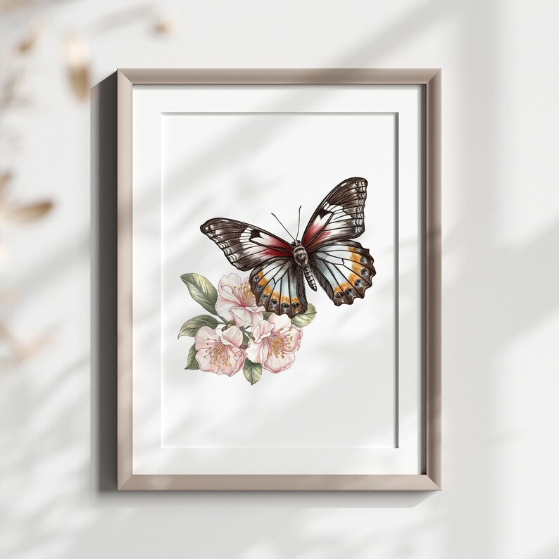 Watercolor Butterfly Clipart| Pastel Butterfly PNG| Floral Clipart ...