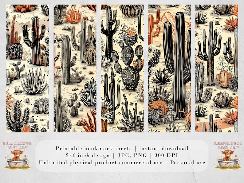 Boho Desert Vibes Printable Bookmarks| 10 Western Country Rustic ...