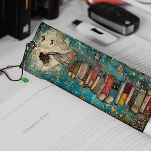 Reading Whimsy Printable Bookmarks| Mixed Media Bookmark Sheets| PNG ...