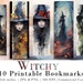 10 Witch Printable Bookmarks Digital Download JPG Bookmark - Etsy