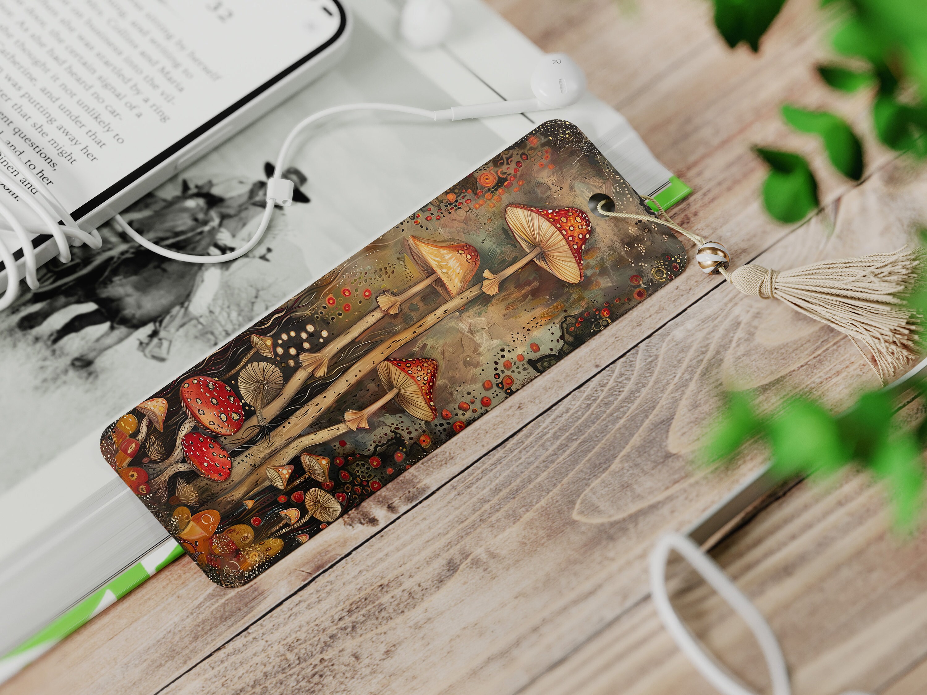 Mushroom Garden Printable Bookmarks| Whimsical Bookmarks| JPG Sheets ...