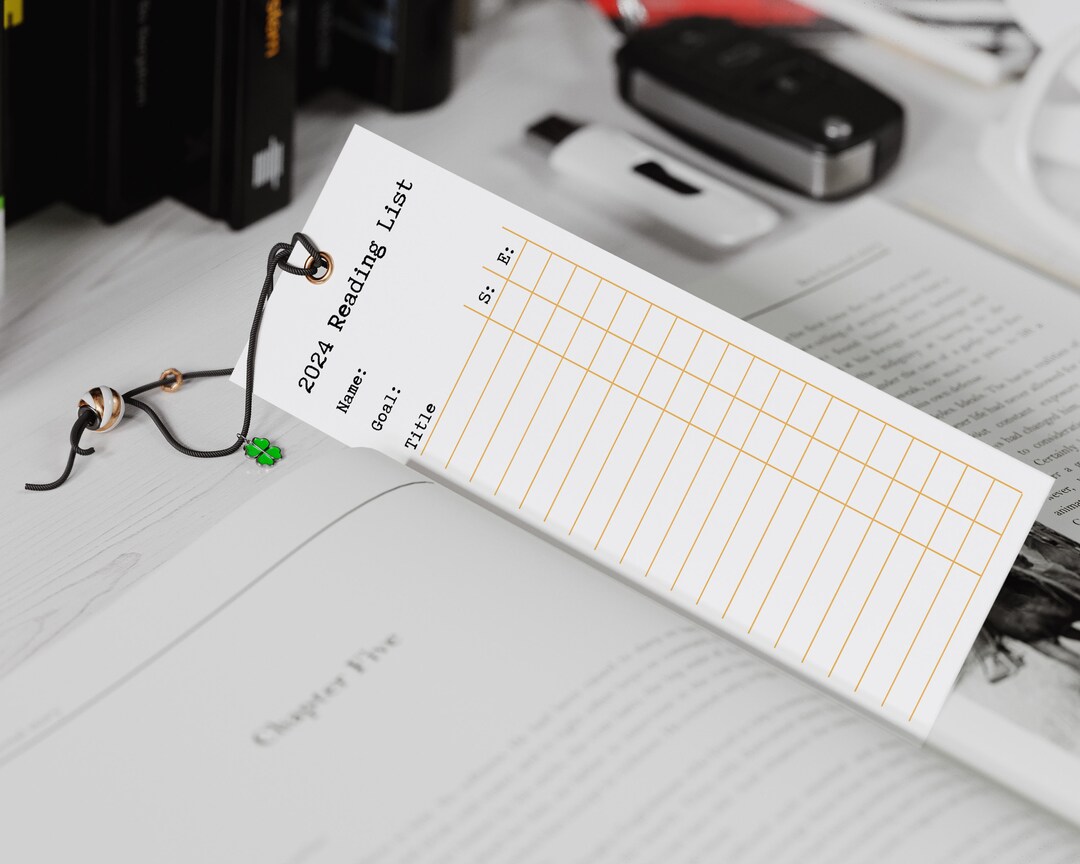 2025 Reading List Printable Bookmark | Reading Lover Gift | PNG ...