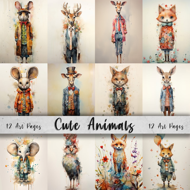 Whimsical Animal Art - Etsy
