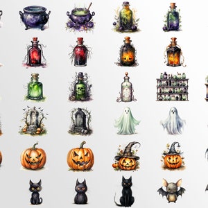 Cute Halloween Clipart Mega Bundle: Halloween Art for Crafts and Decor ...