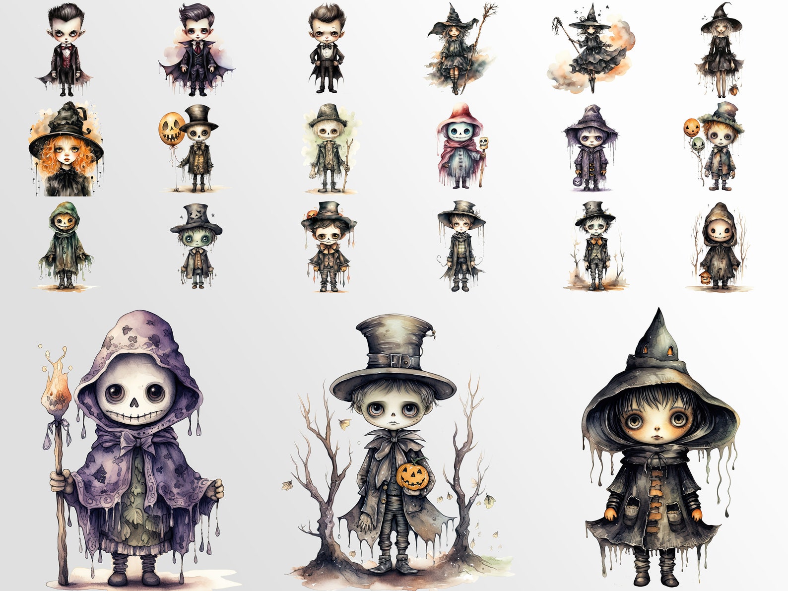 Cute Halloween Clipart Mega Bundle: Halloween Art for Crafts and Decor ...