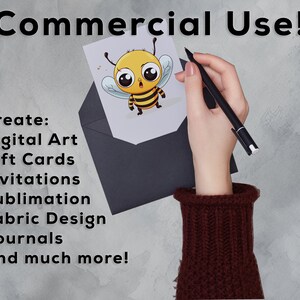 Cute Bee Clip Art, Bee PNG Bundle, Honey Bee SVG Pack, Busy Bees ...