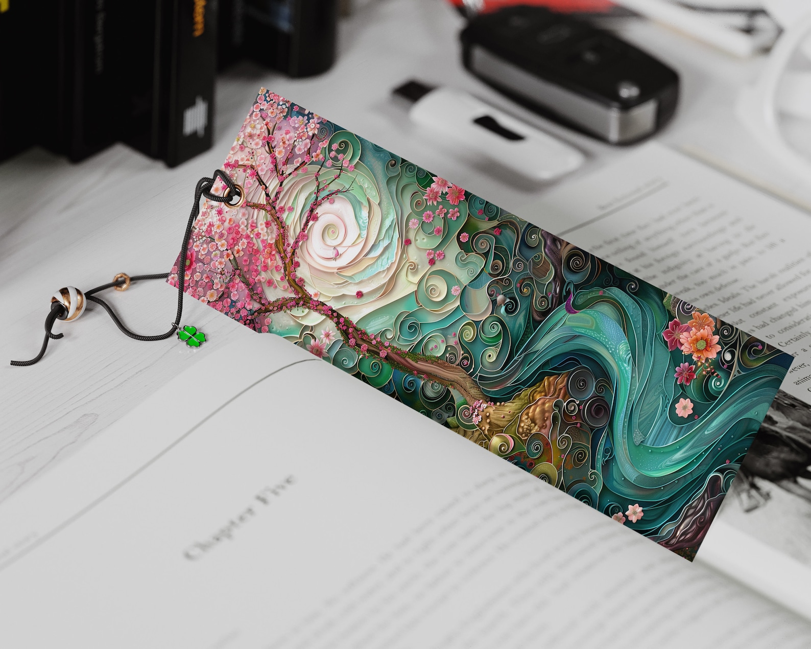 Surreal River Printable Bookmarks 15 Whimsical Landscape Graphics JPG ...
