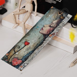 Reading Whimsy Printable Bookmarks| Mixed Media Bookmark Sheets| PNG ...