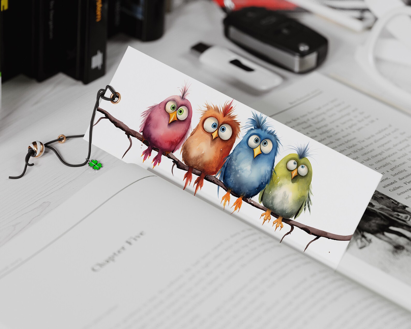 Funny Birds Printable Bookmarks | Digital Download JPG Bookmark Sheets ...