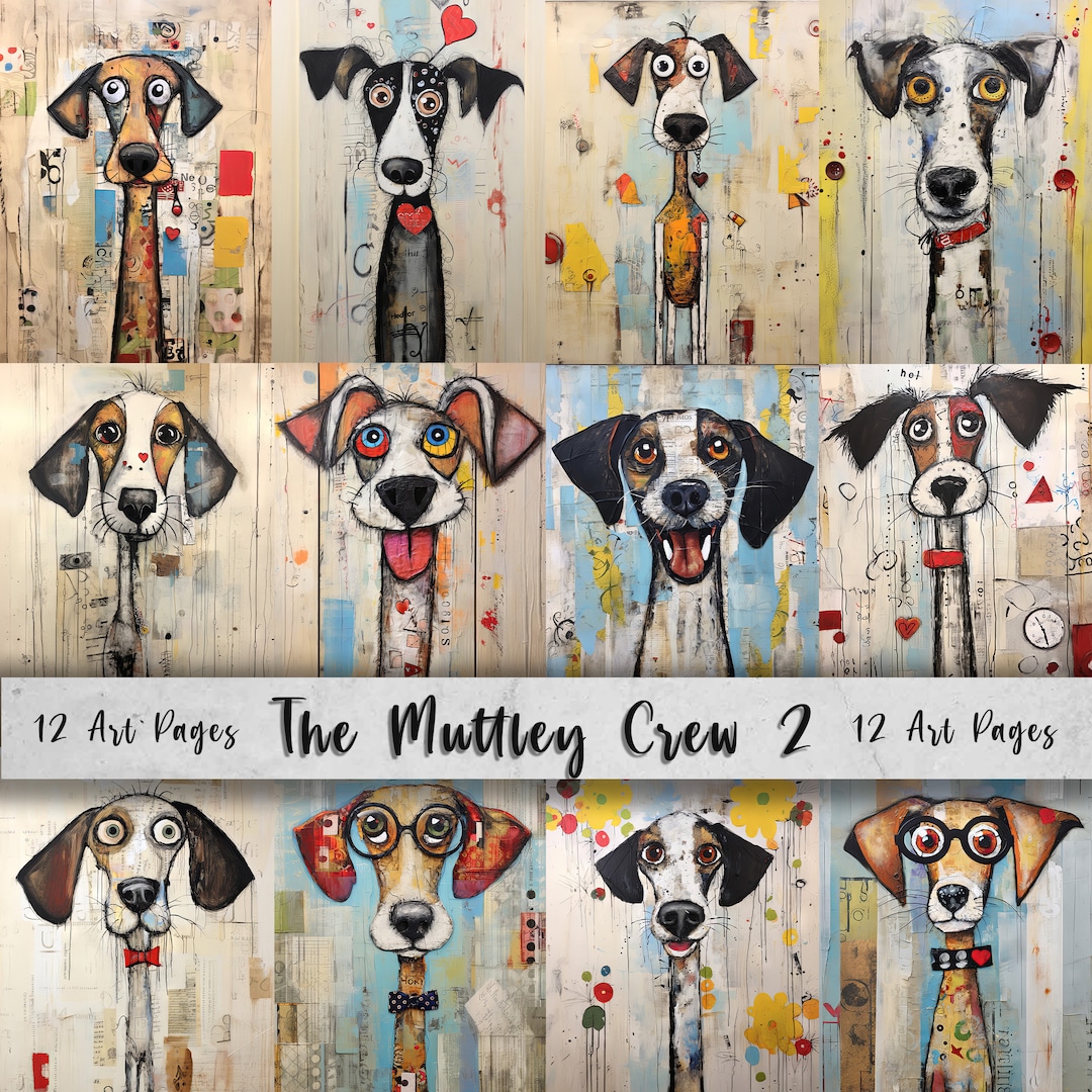 The Muttley Crew Printable Art Pages| Digital Download Paper Set ...