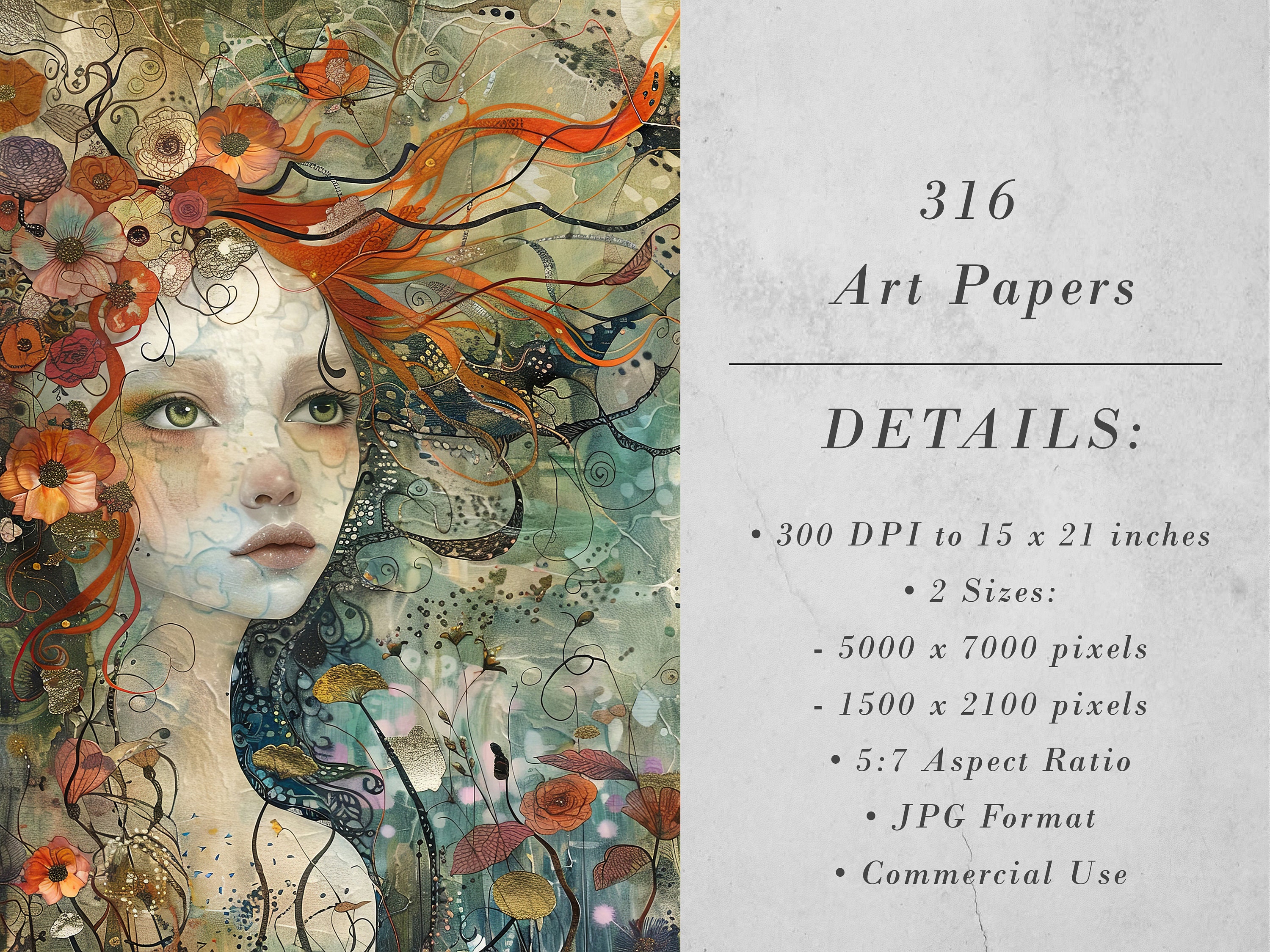300+ Watercolor Whimsy Backgrounds, Digital Download Paper Set ...