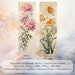 12 Birth Month Flower Printable Bookmarks | Digital Download JPG ...