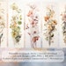 20 Botanical Watercolor Printable Bookmarks | Digital Download JPG ...