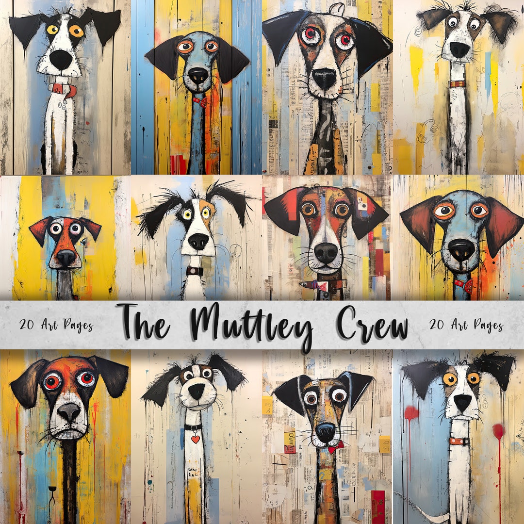 The Muttley Crew Printable Art Pages| Digital Download Paper Set ...