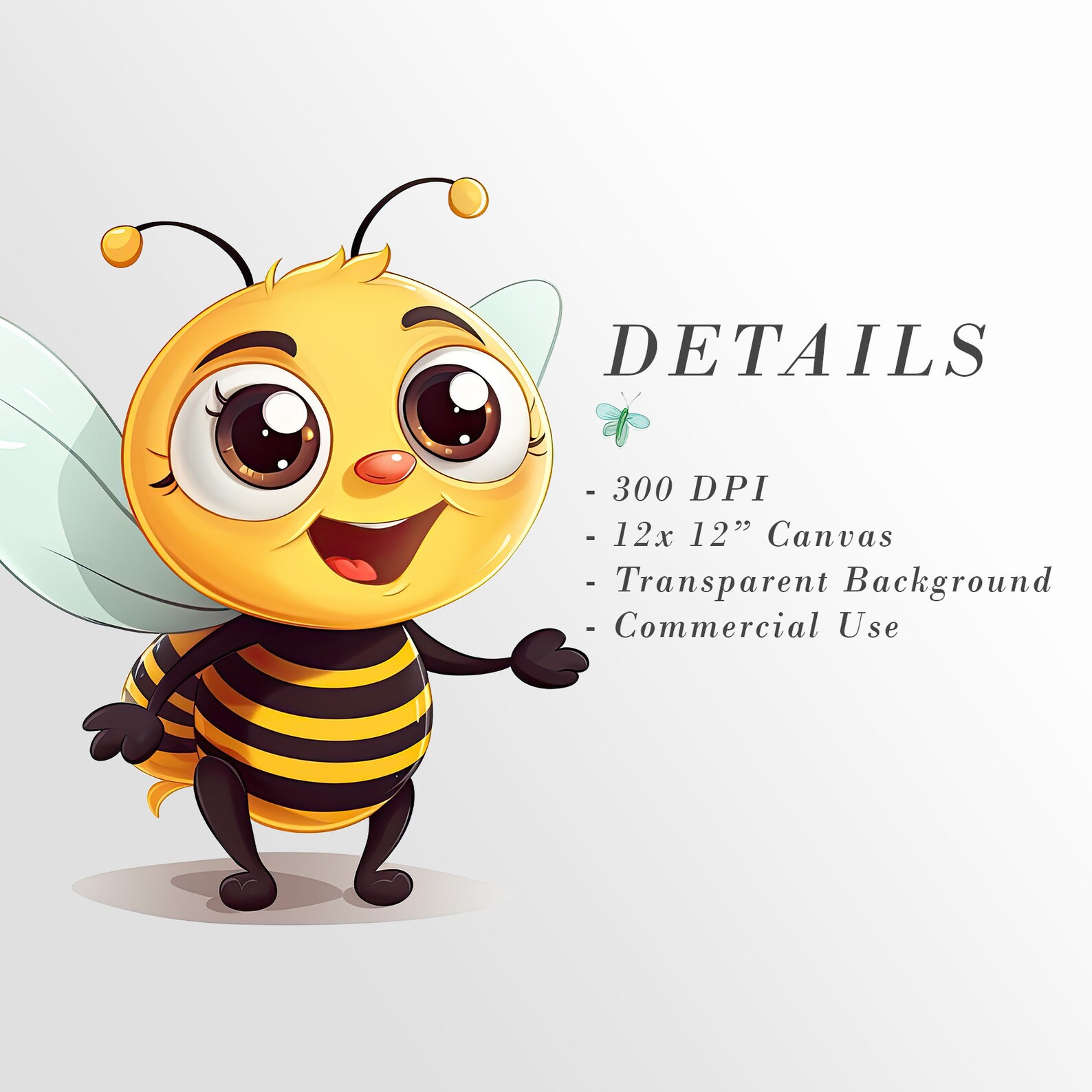 Cute Bee Clip Art Bee PNG Bundle Honey Bee Art Busy Bees - Etsy