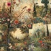 Victorian Gardens Printable Art Pages, Whimsical Art Pack Quirky ...