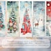 10 Cute Christmas Printable Bookmarks | Digital Download JPG Bookmark ...