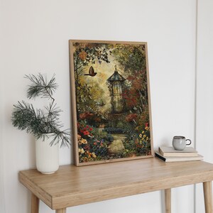 Victorian Gardens Printable Art Pages, Whimsical Art Pack Quirky ...