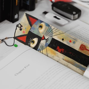 Meow Society Printable Bookmarks II | 10 Quirky Mixed Media Cat ...